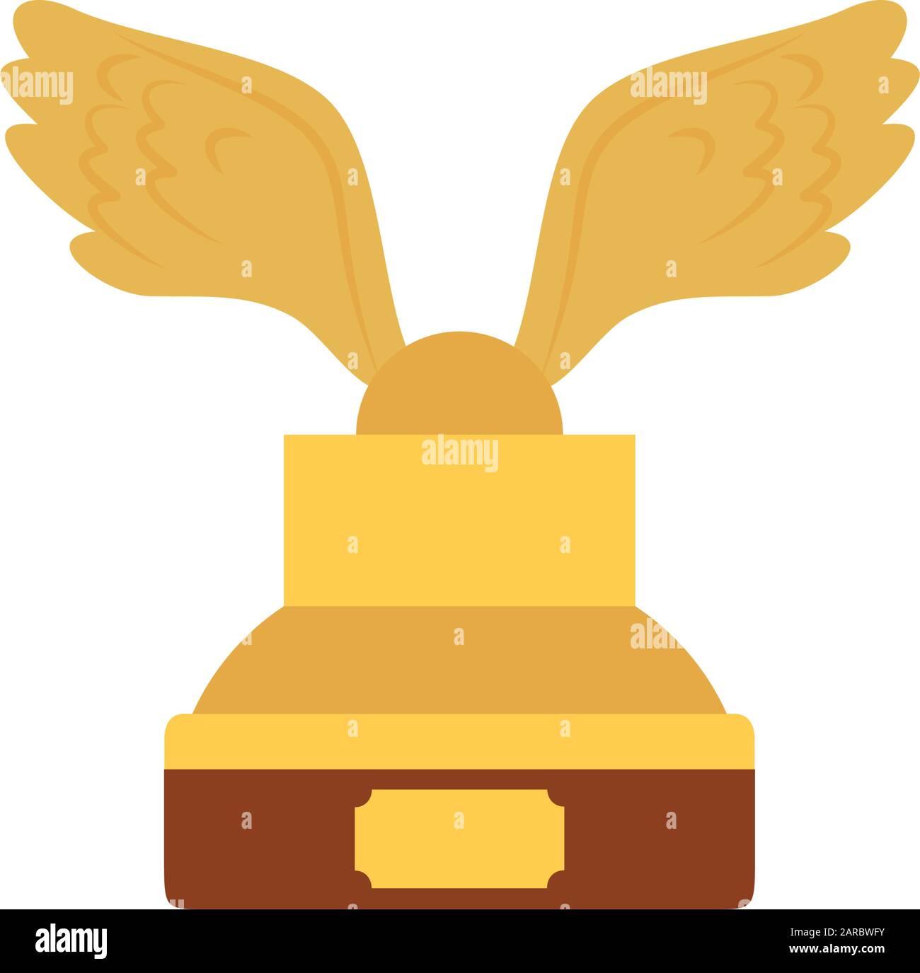 Isolated gold trophy with wings vector design Stock Vector Image & Art ...