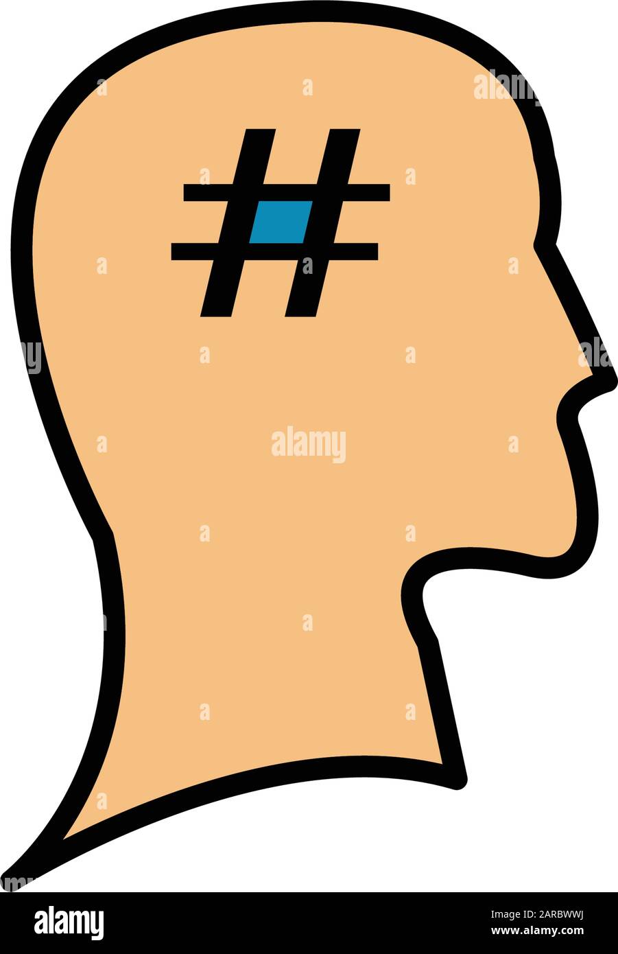 head icon design template Stock Vector Image & Art - Alamy