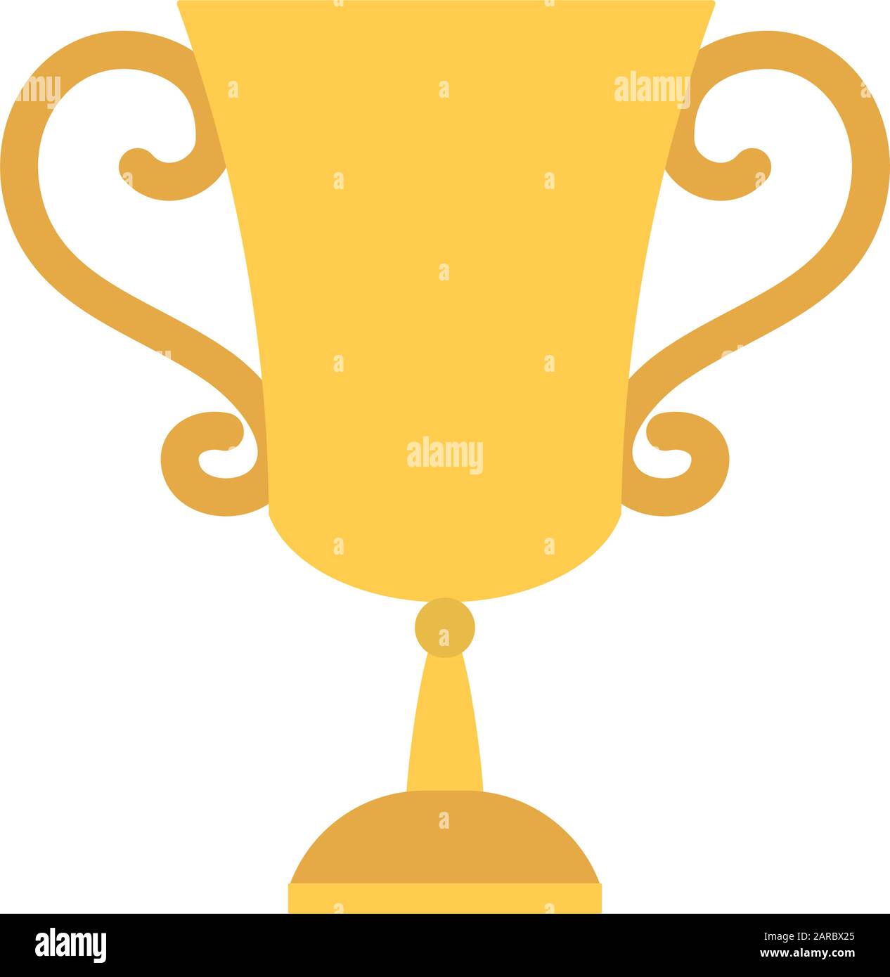 Isolated gold trophy vector design Stock Vector Image & Art - Alamy