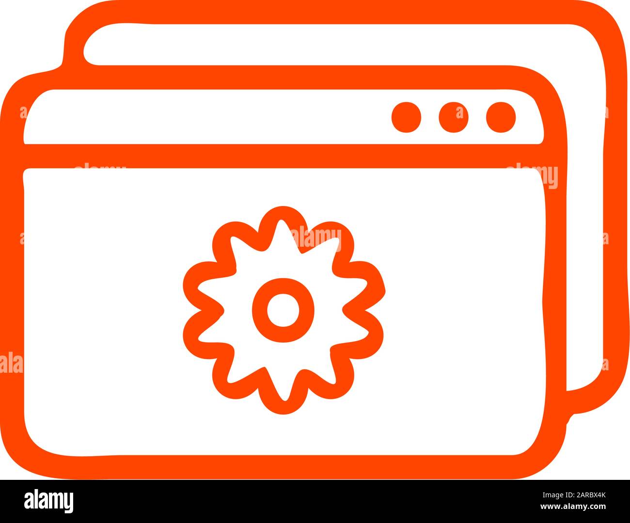 Browser app icon design template Stock Vector Image & Art - Alamy