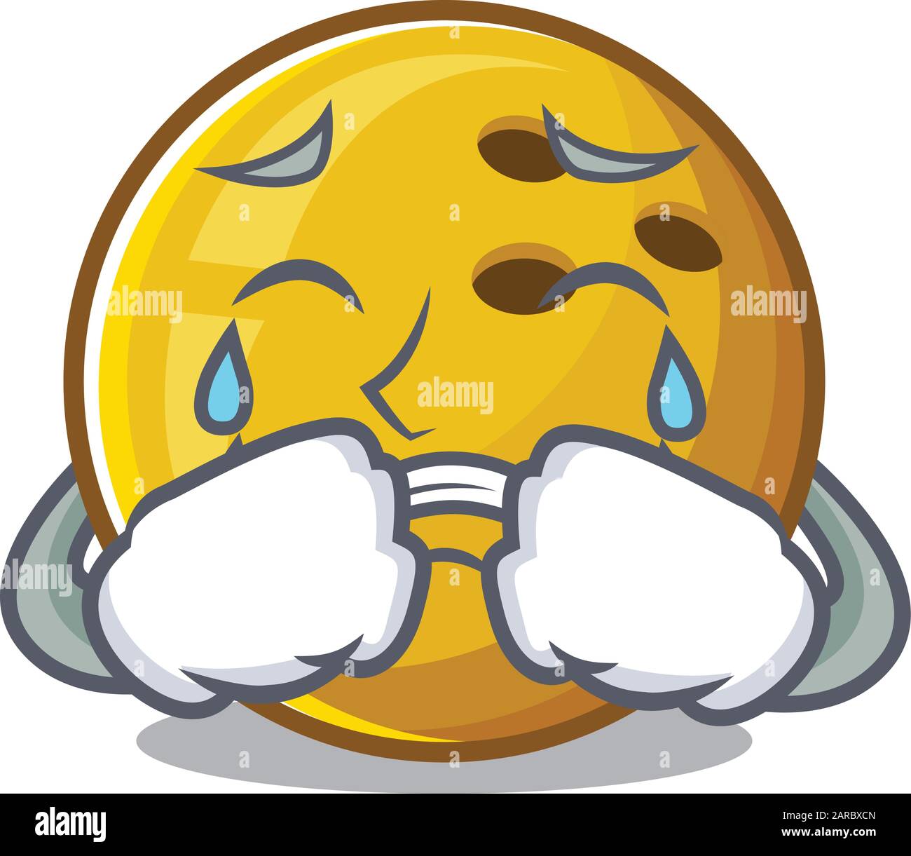 Sad of bowling ball cartoon mascot style Stock Vector Image & Art - Alamy