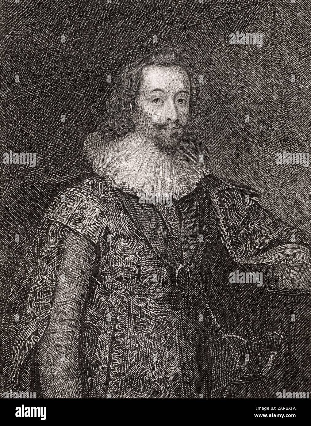 George Villiers, 1st Duke of Buckingham, 1592-1628, an English ...