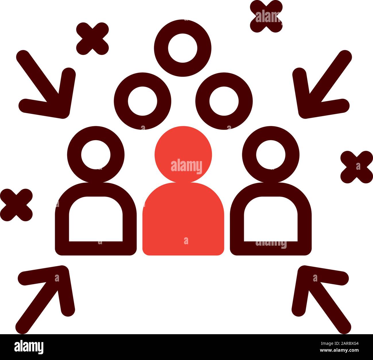 Isolated red avatar and people vector design Stock Vector Image & Art ...