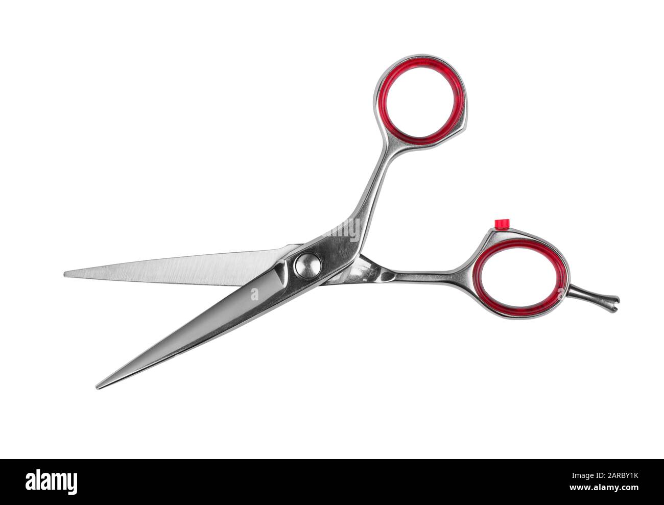 Professional haircutting scissors isolated on white background Stock ...