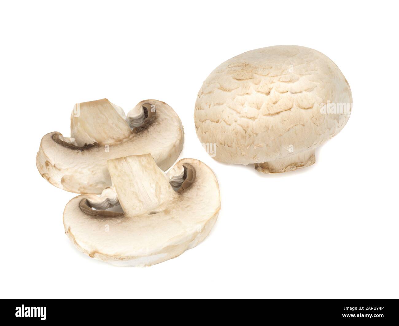 Champignons champignon slices on Cut Out Stock Images & Pictures - Alamy
