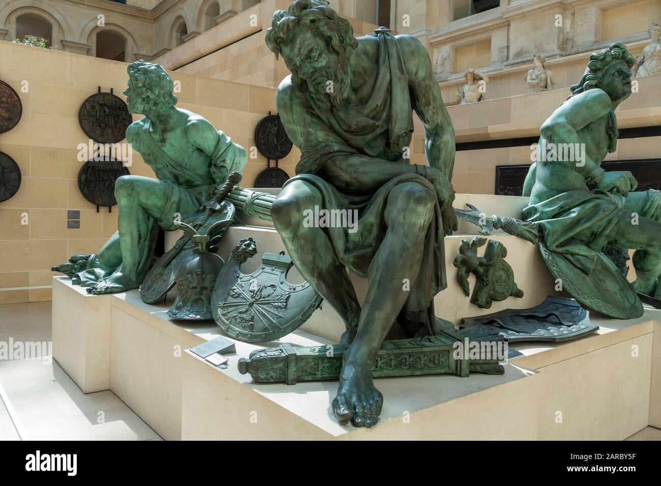 Four Captives also known as Four Defeated Nations in the Cour Marly ...