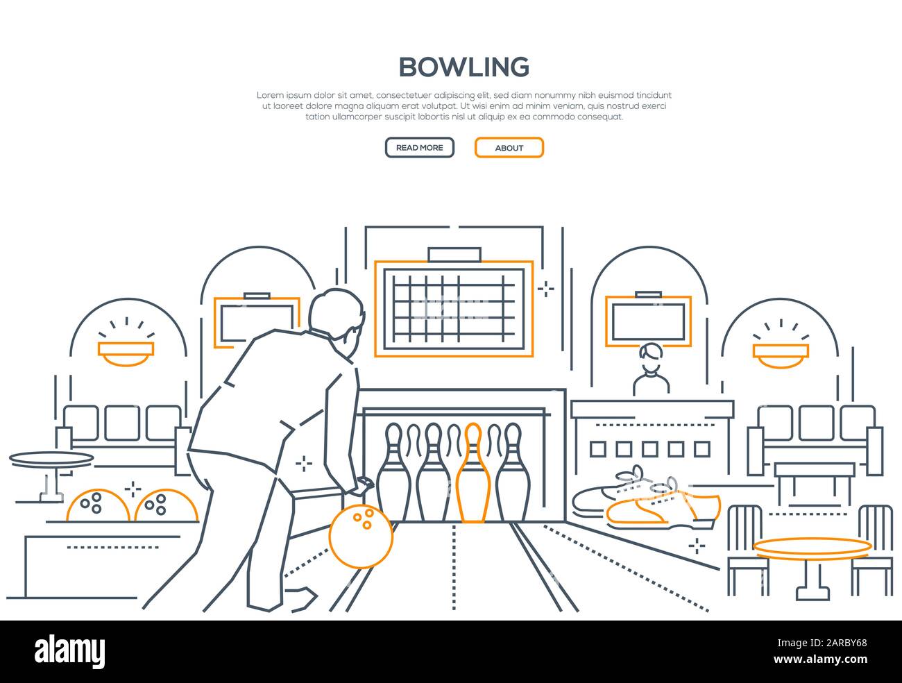 Landing page space cartoon Cut Out Stock Images & Pictures - Alamy