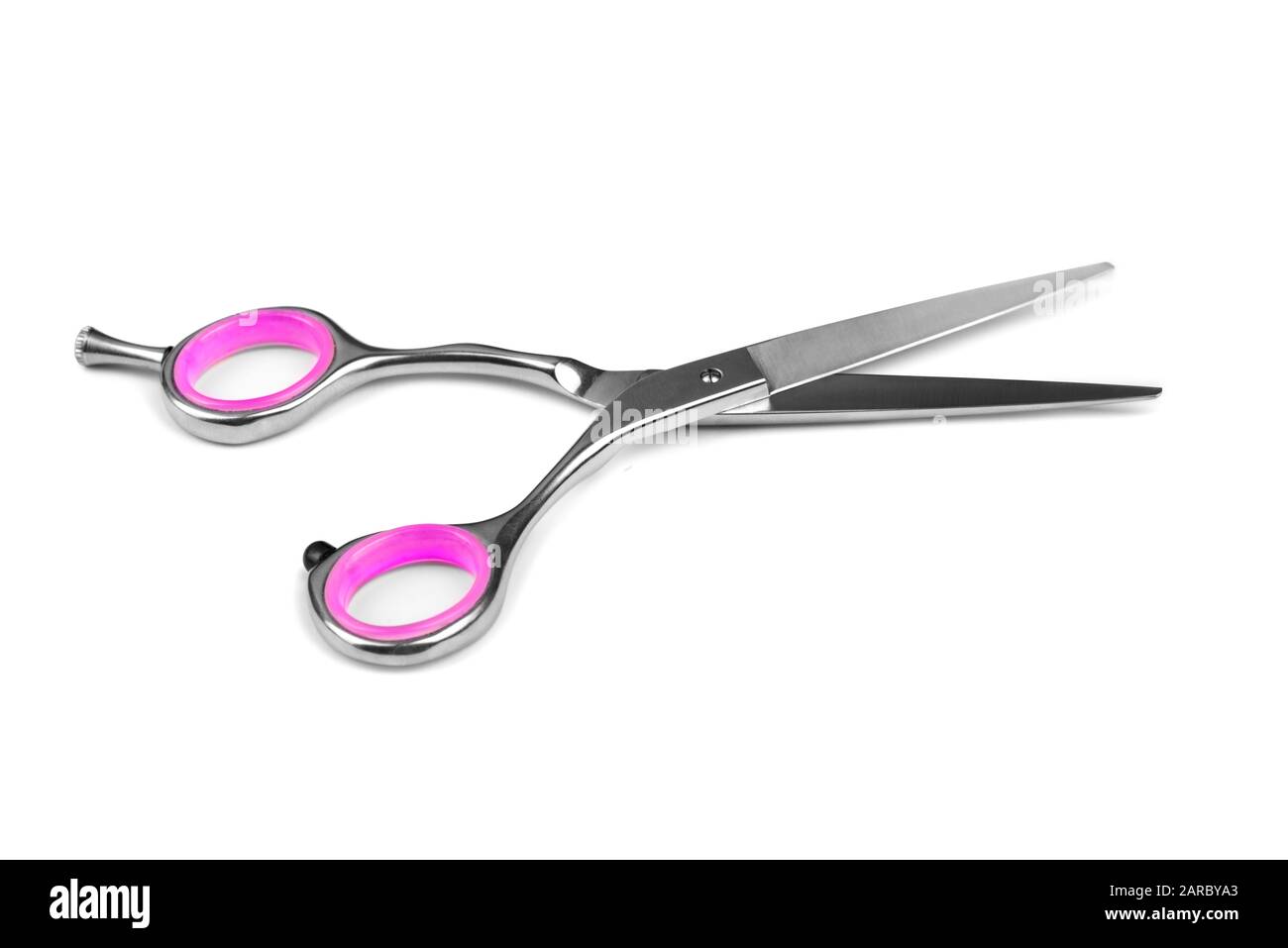 Professional haircutting scissors isolated on white background Stock ...