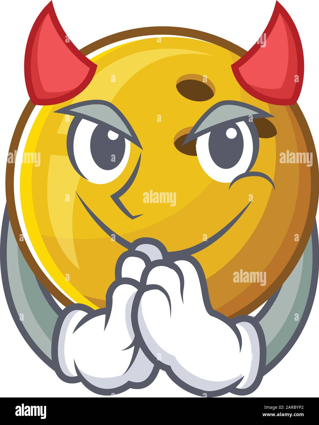 Devil bowling ball Cartoon in character design Stock Vector Image & Art ...
