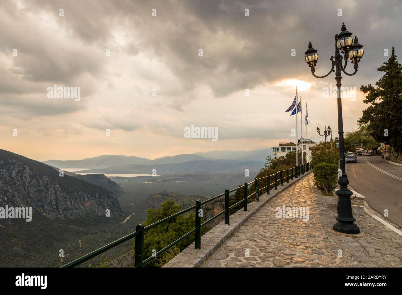 Town view with delphi hi-res stock photography and images - Alamy