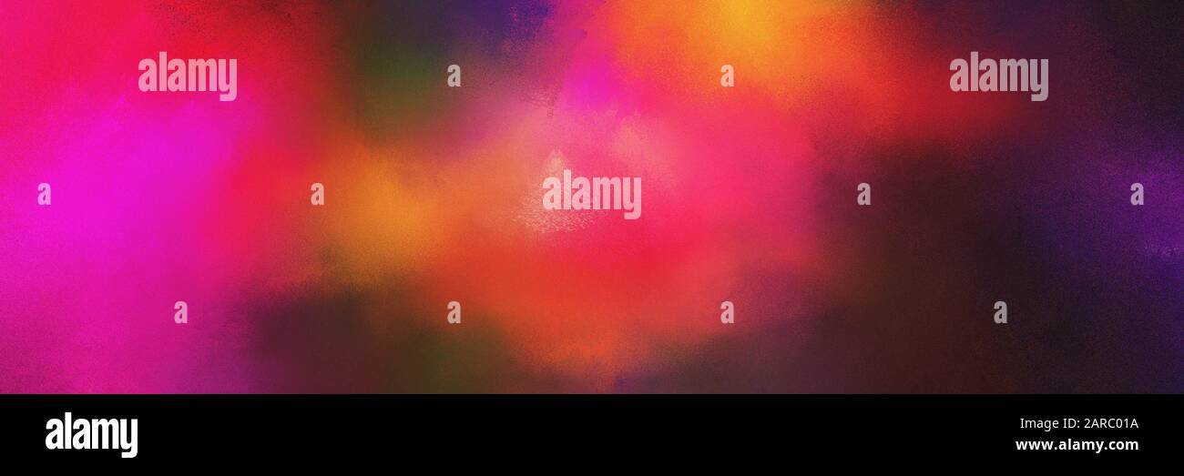 colorful vibrant grunge horizontal background with very dark violet ...