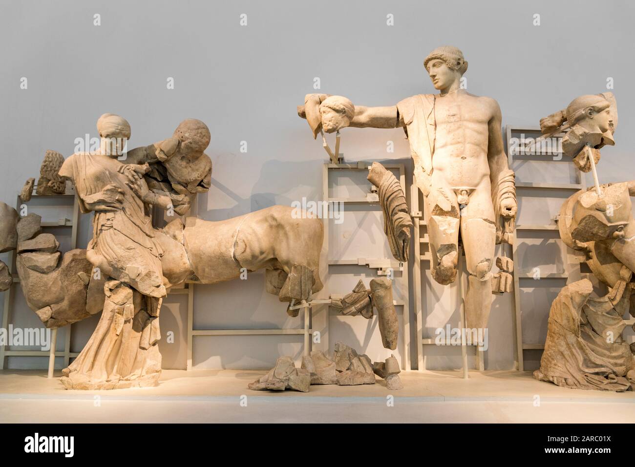 Interior of temple of zeus, olympia, hi-res stock photography and ...