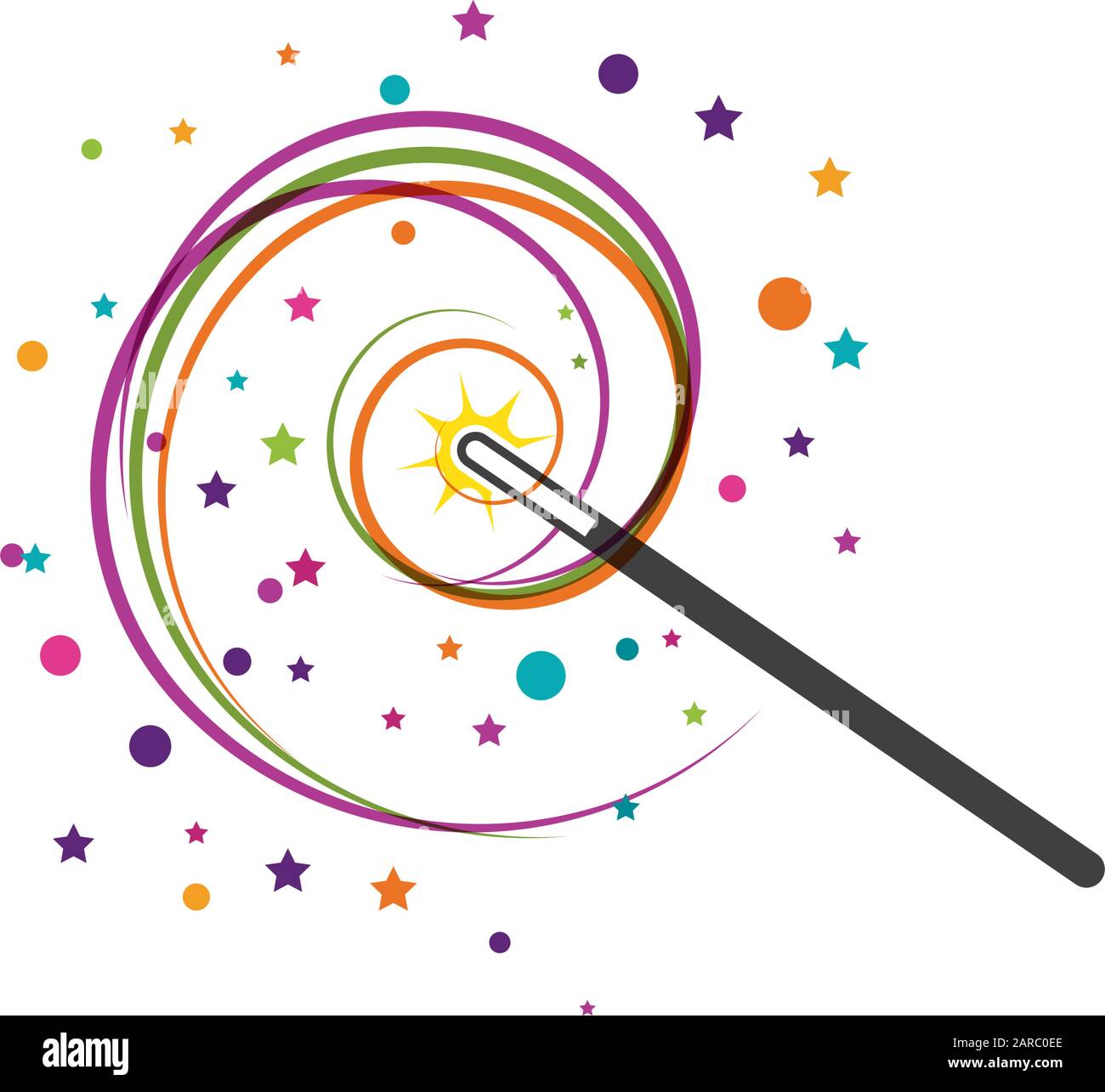 Magic Vector icon illustration design Template Stock Vector Image & Art ...