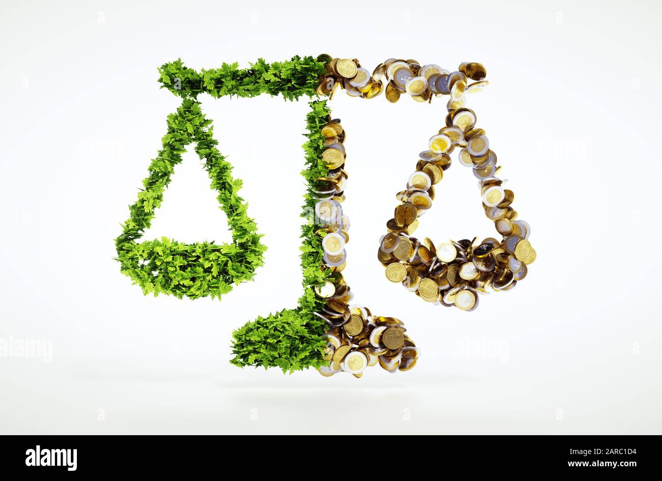 Balance between environmental protection hi-res stock photography and ...