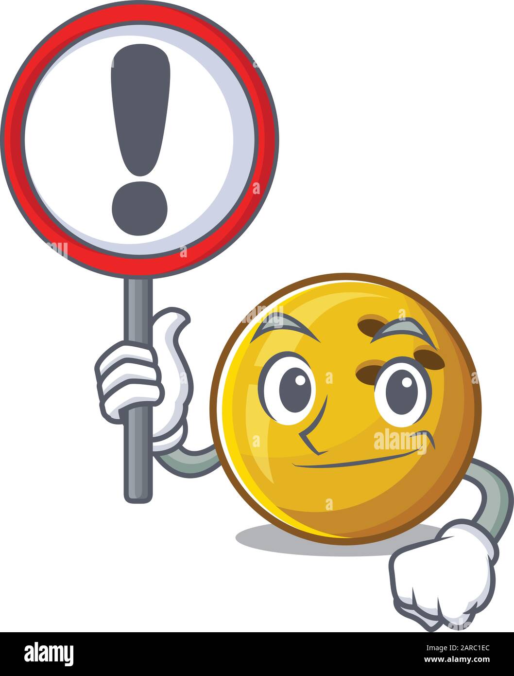 cool and funny bowling ball raised up a Sign Stock Vector Image & Art ...