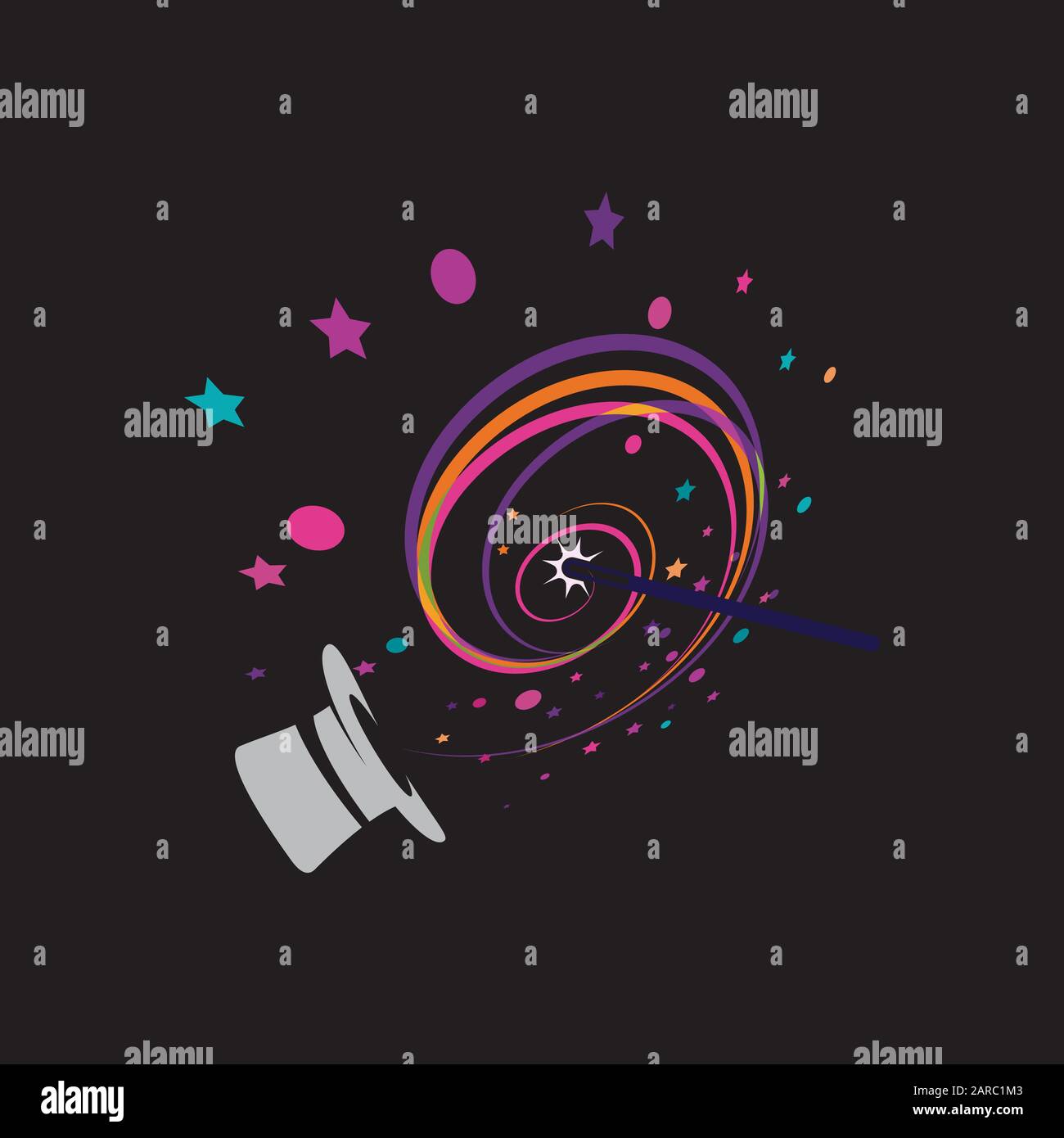 Magic Vector icon illustration design Template Stock Vector Image & Art ...