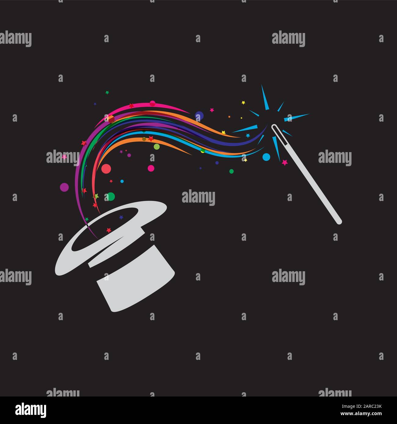 Magic Vector icon illustration design Template Stock Vector Image & Art ...