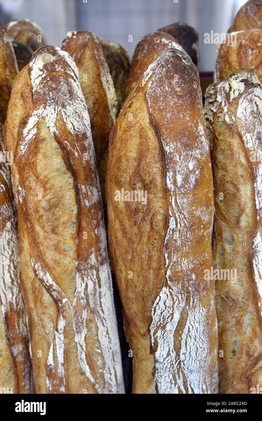 Real French Bread - Paris - France Stock Photo - Alamy