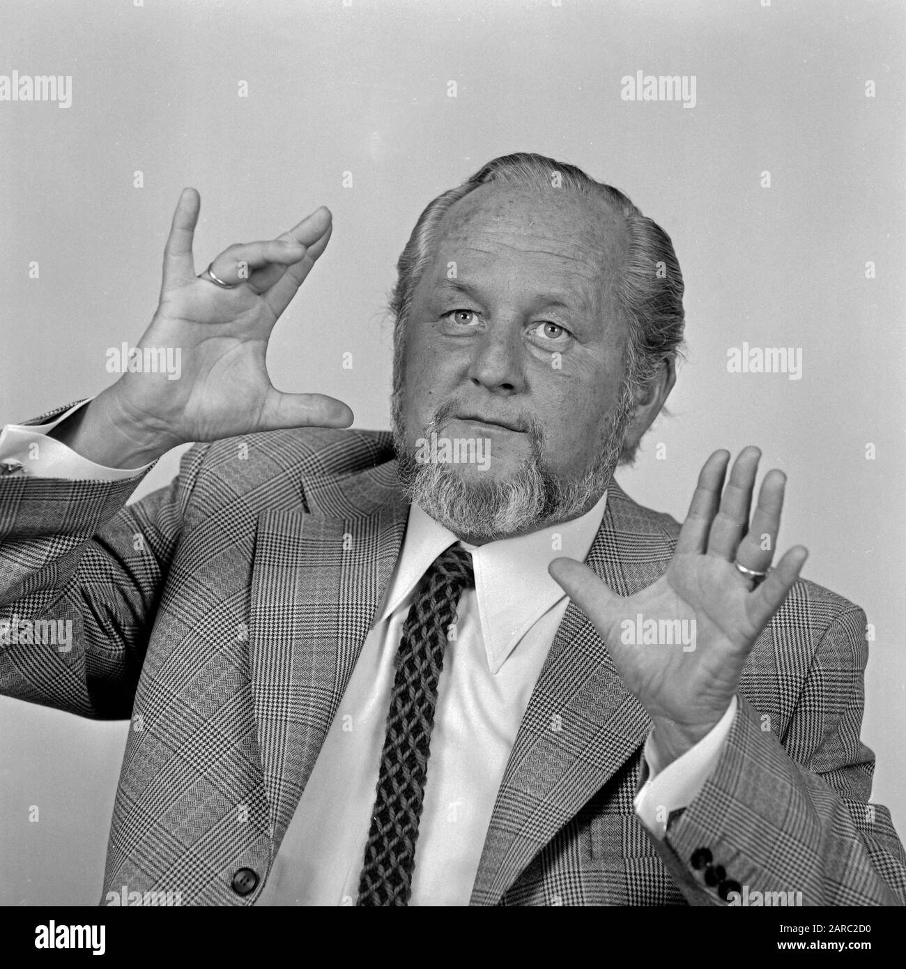 Der deutsche Komponist und Sänger Hans Arno Simon, Deutschland 1970er ...