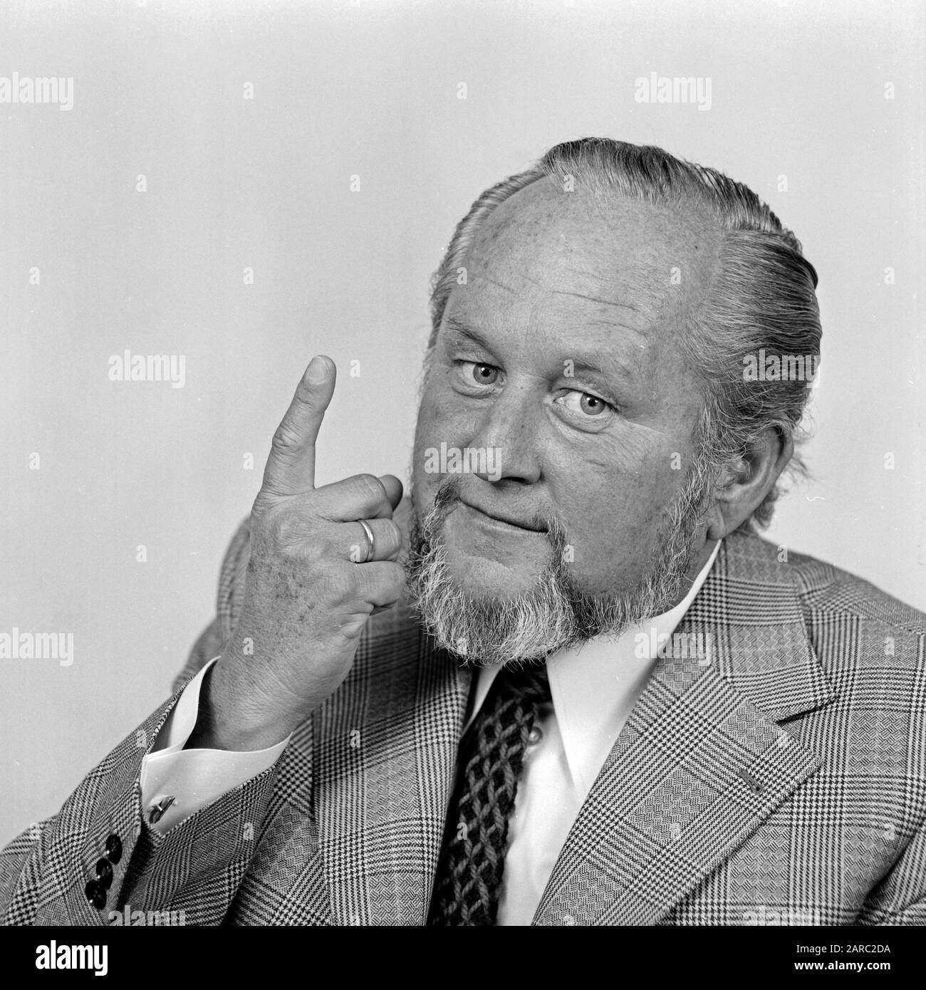 Der deutsche Komponist und Sänger Hans Arno Simon, Deutschland 1970er ...