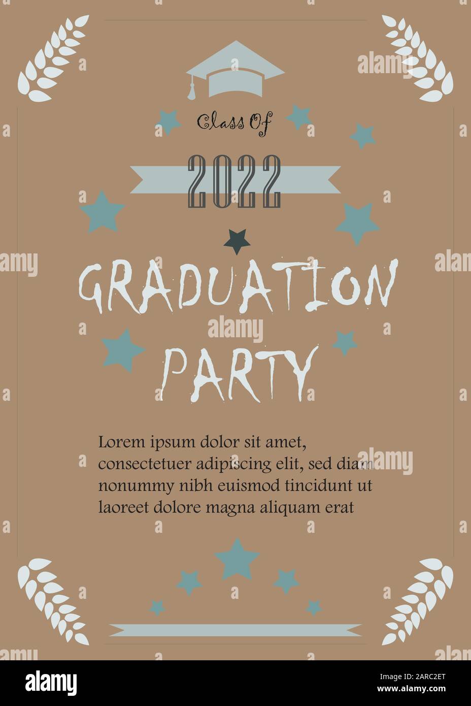 Graduation Collection. Class of 2018. Old Retro Style Stock Vector ...