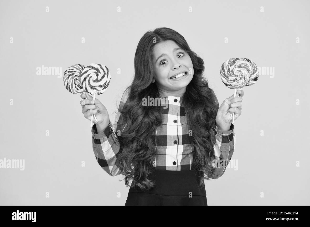 Breaking diet. Happy kid with candy. School nutrition. Calories and ...