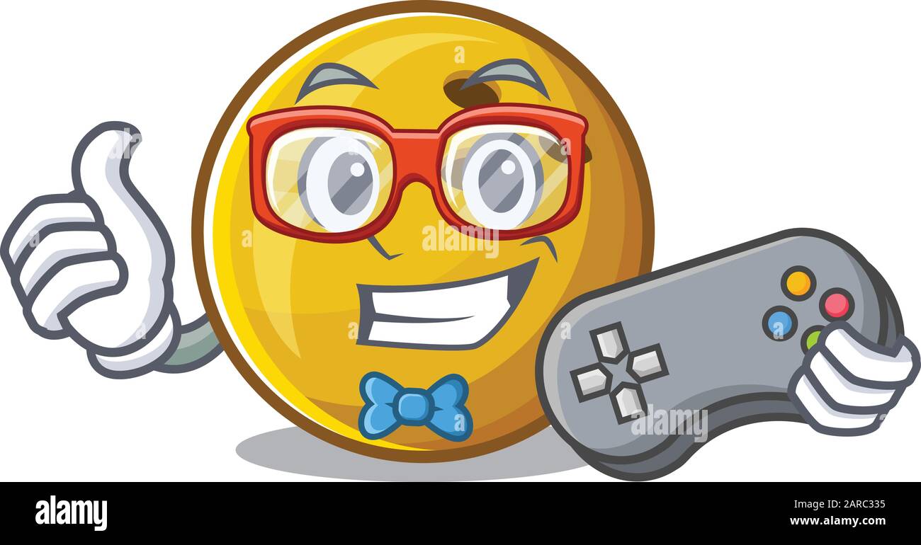 Smiley gamer bowling ball cartoon mascot style Stock Vector Image & Art ...
