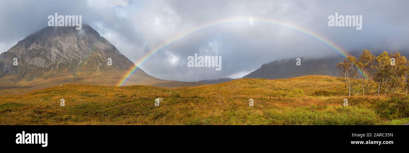 Full scottish rainbow Stock Photo - Alamy
