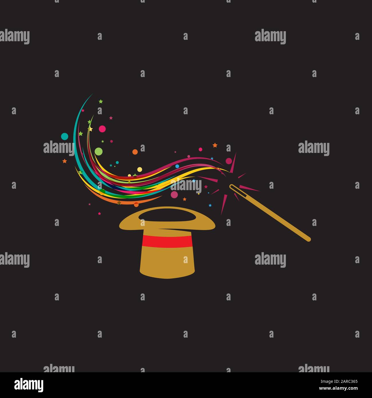 Magic Vector icon illustration design Template Stock Vector Image & Art ...