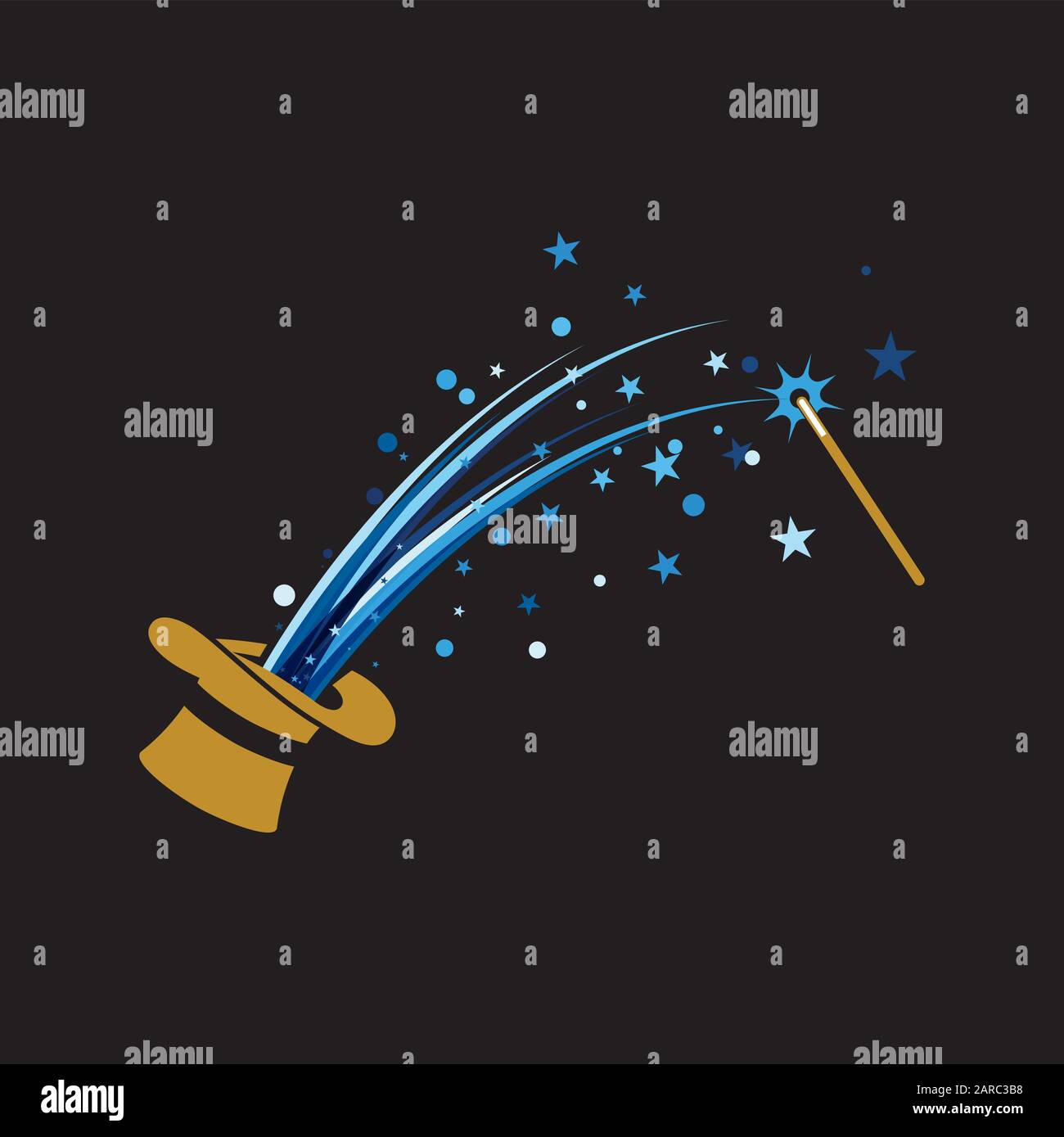 Magic Vector icon illustration design Template Stock Vector Image & Art ...