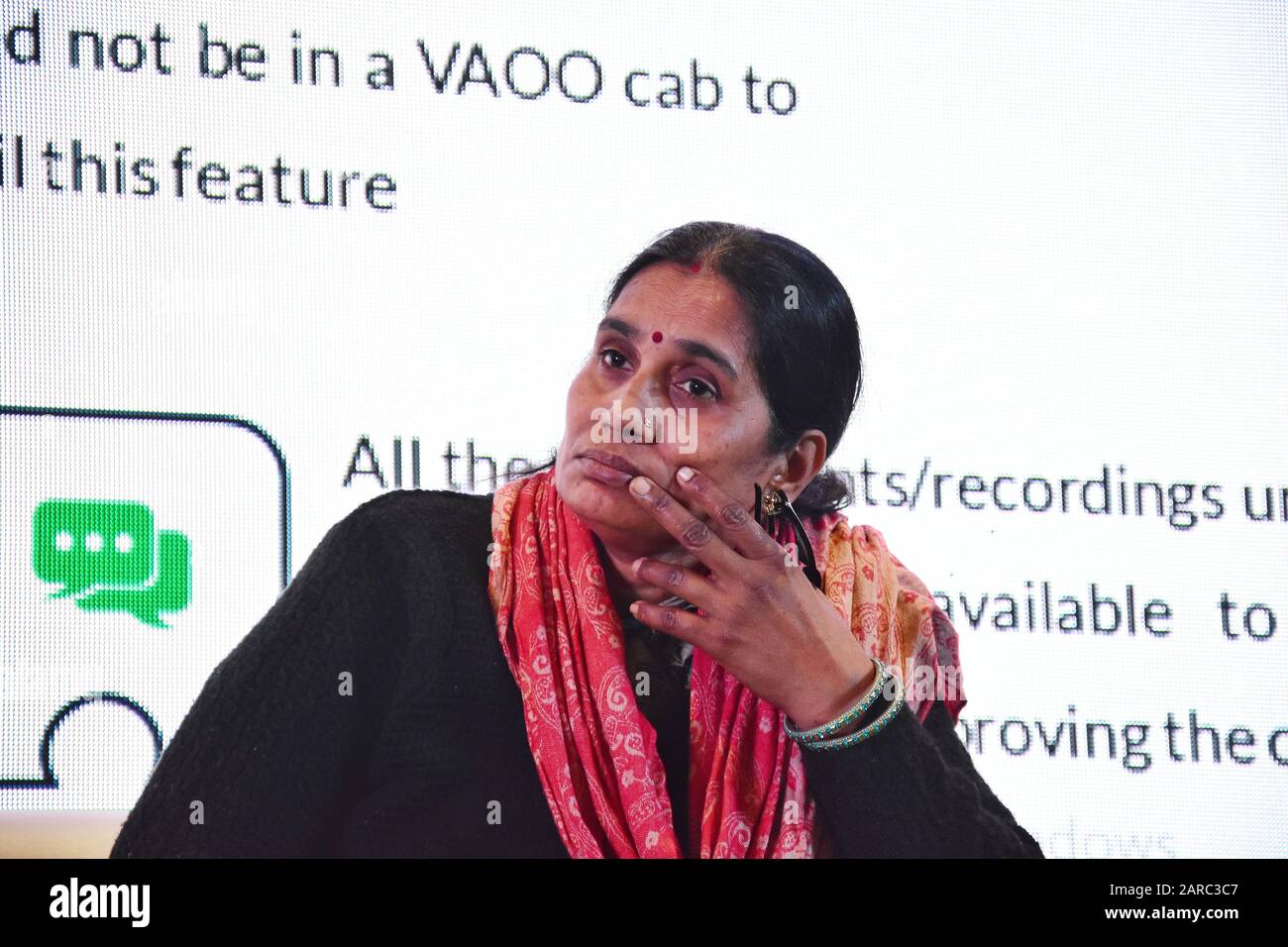 Asha Devi, (brave Nirbhaya's mother) attends a brand launch "SHOUT ...