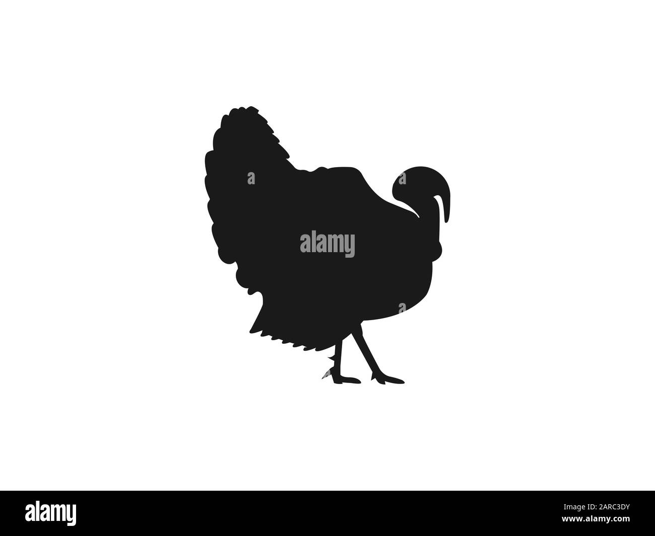 Turkey, bird icon. Vector illustration, flat design Stock Vector Image ...