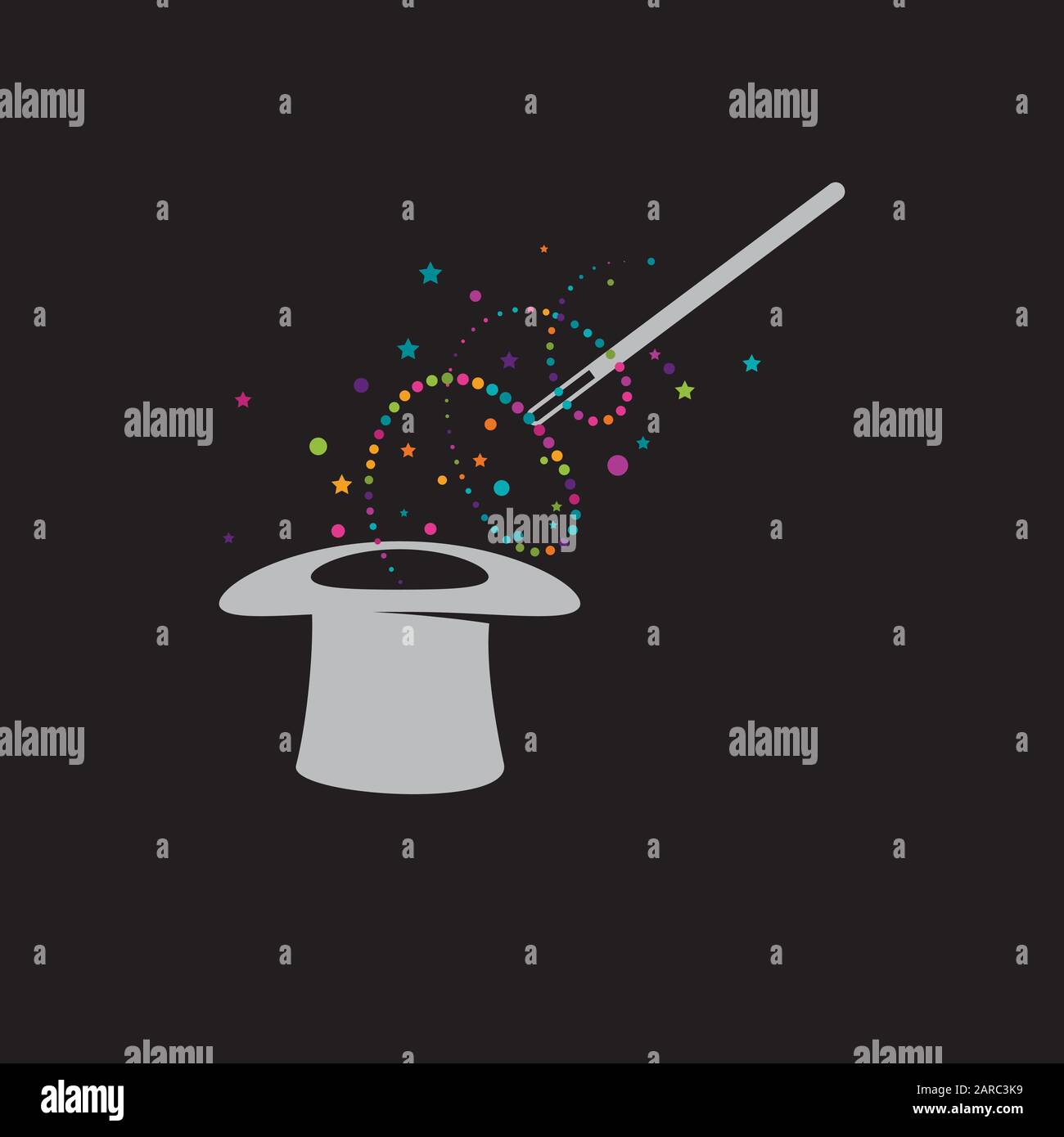 Magic Vector icon illustration design Template Stock Vector Image & Art ...