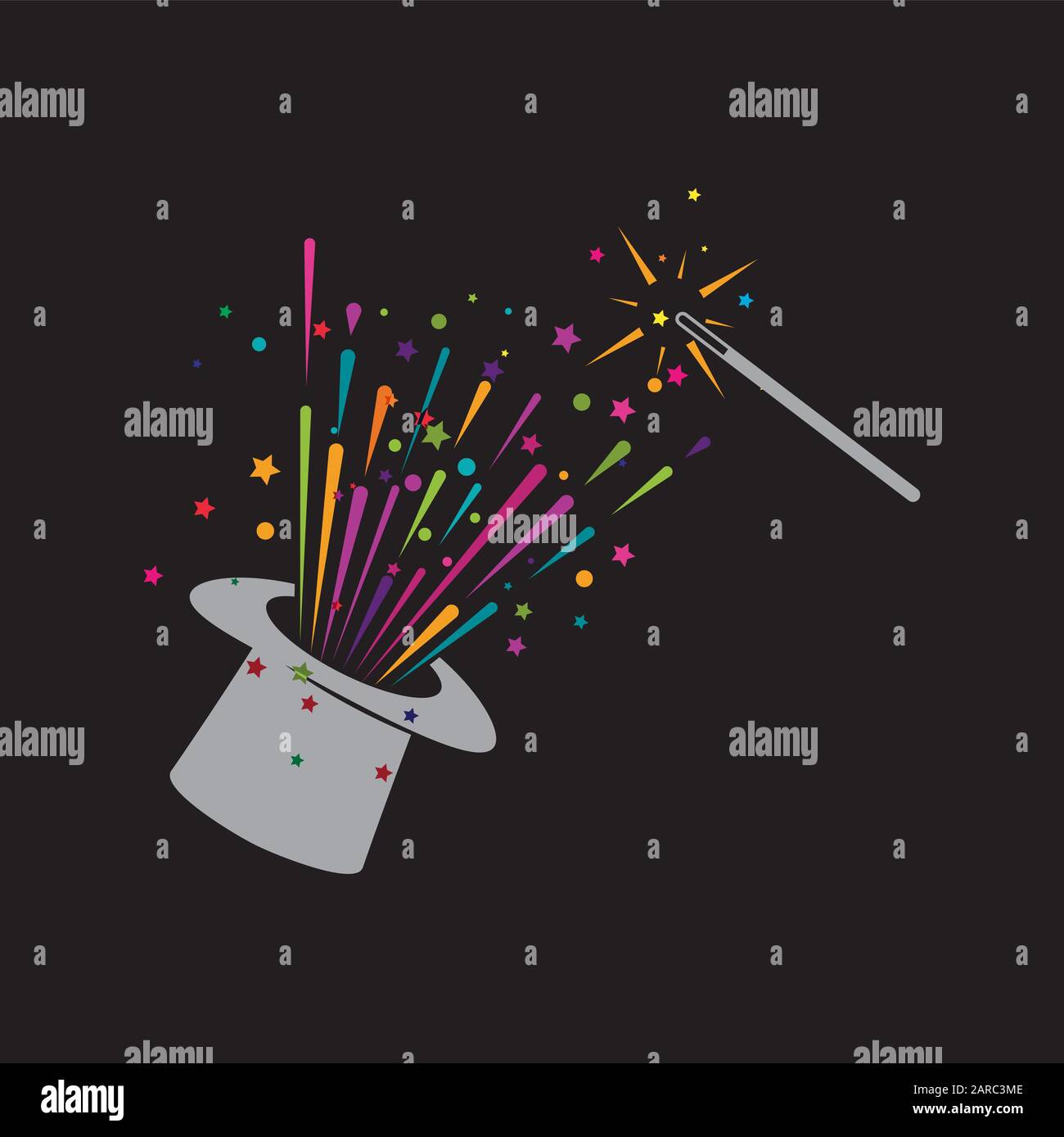 Magic Vector icon illustration design Template Stock Vector Image & Art ...