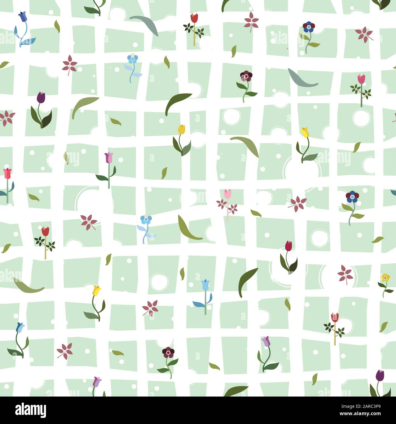Seamless Floral Pattern. Contemporary Design. Vector Illustration Stock ...