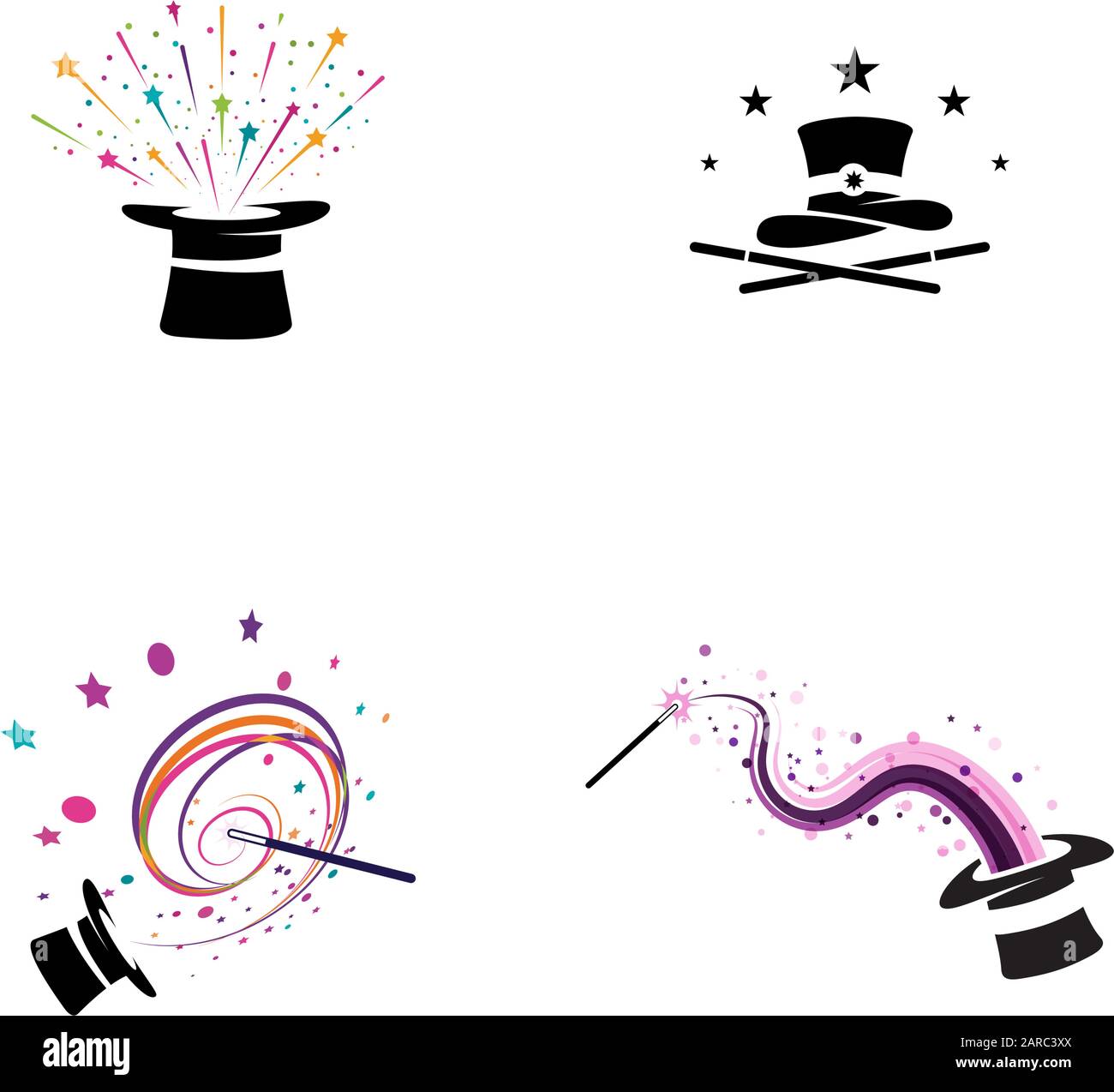 Magic Vector icon illustration design Template Stock Vector Image & Art ...