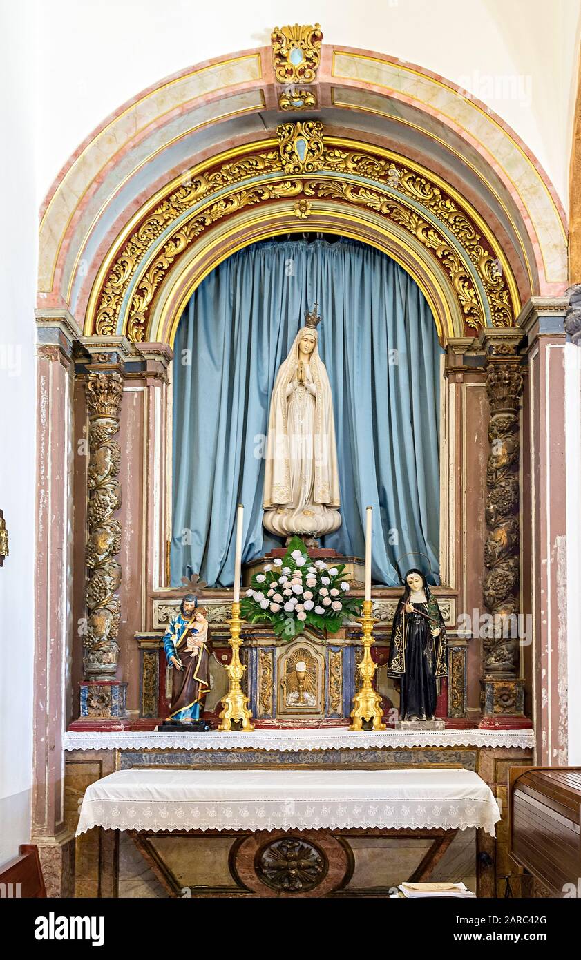 Igreja Matriz de Alvor, catholic church, Alvor, Algarve, Portugal Stock ...