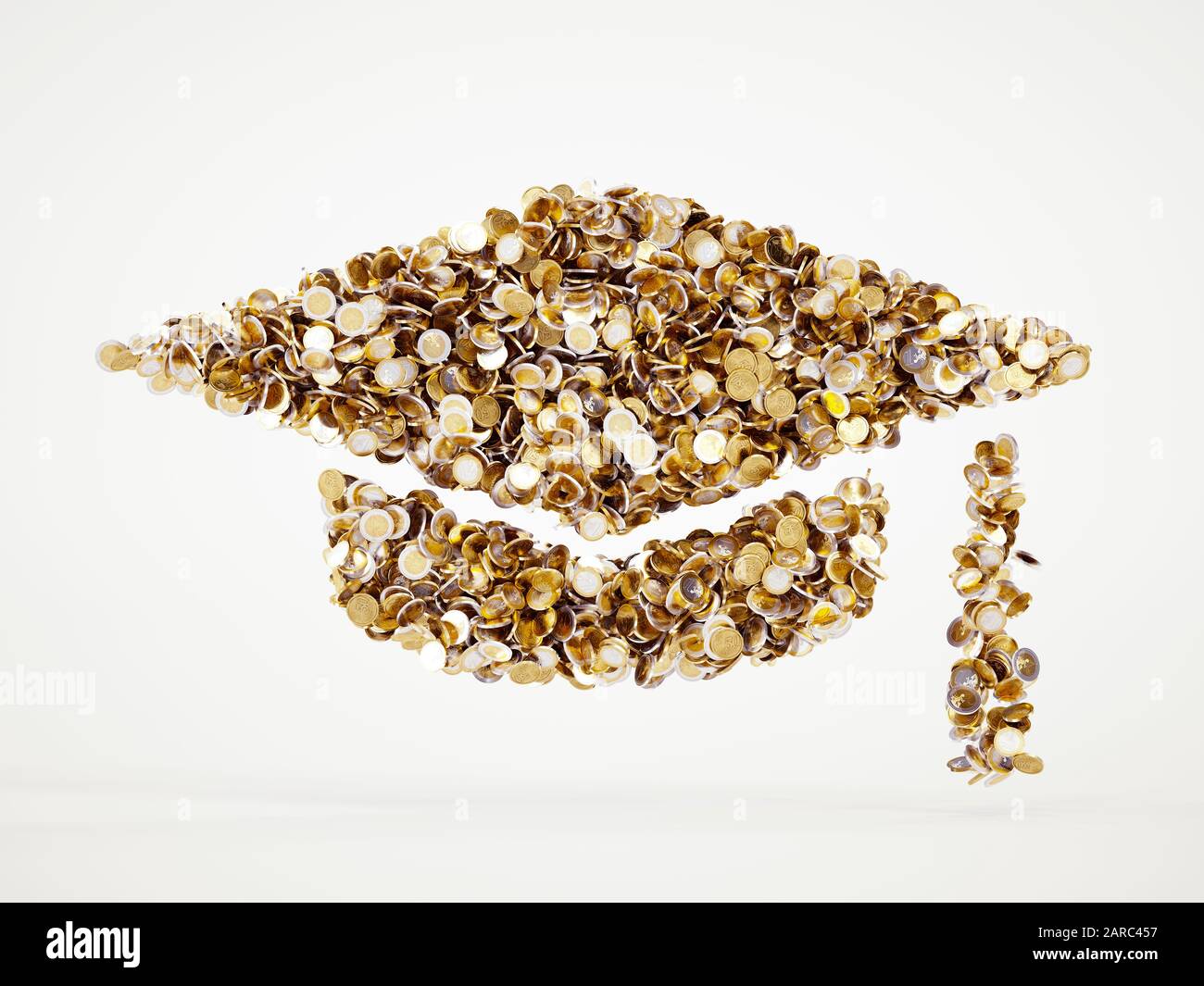 Tuition fees concept isolated on white background Stock Photo - Alamy