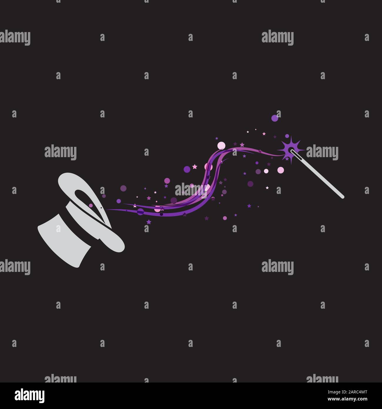 Magic Vector icon illustration design Template Stock Vector Image & Art ...