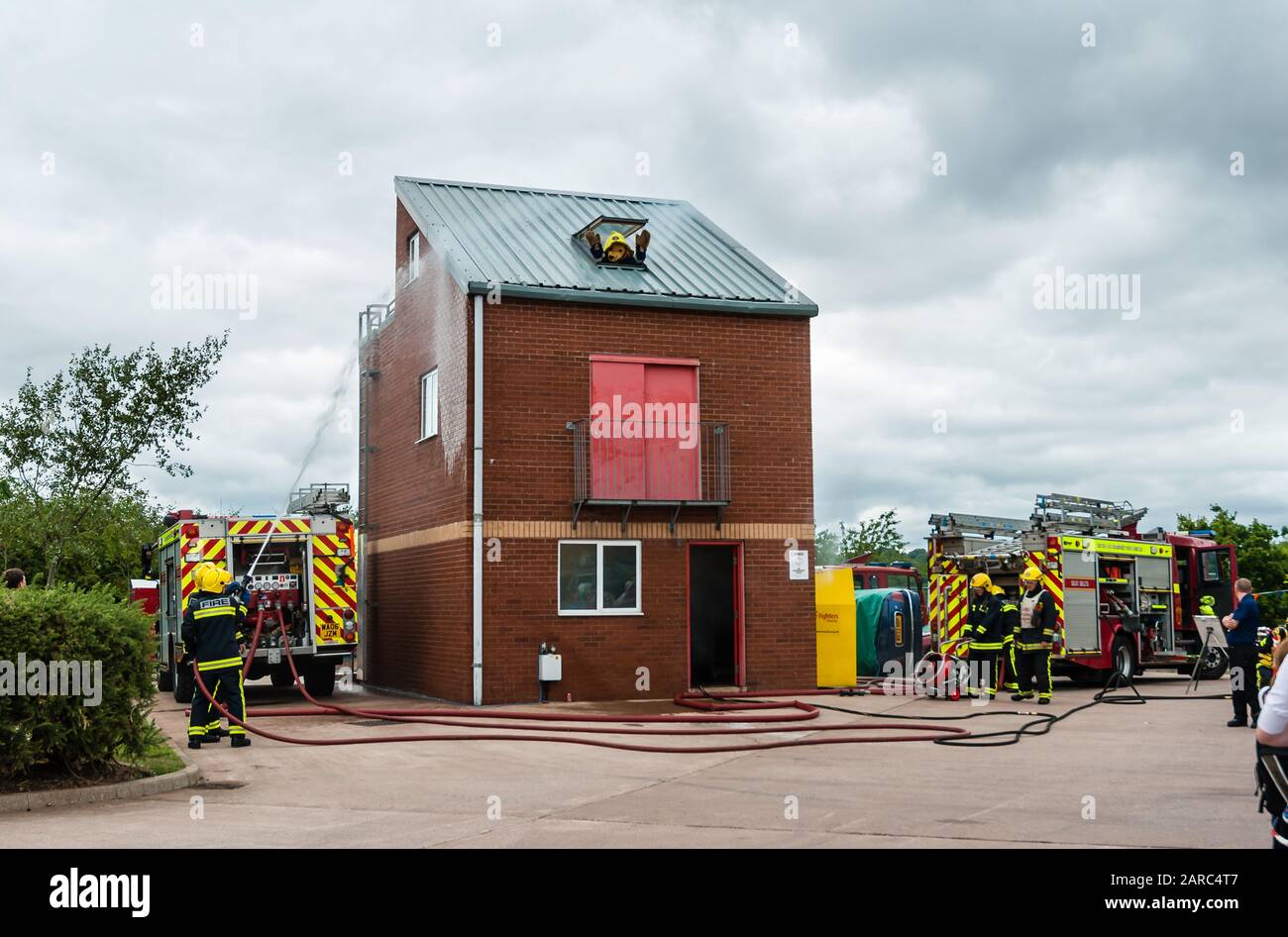 Fireman get ready. Frame 4 Stock Photo - Alamy