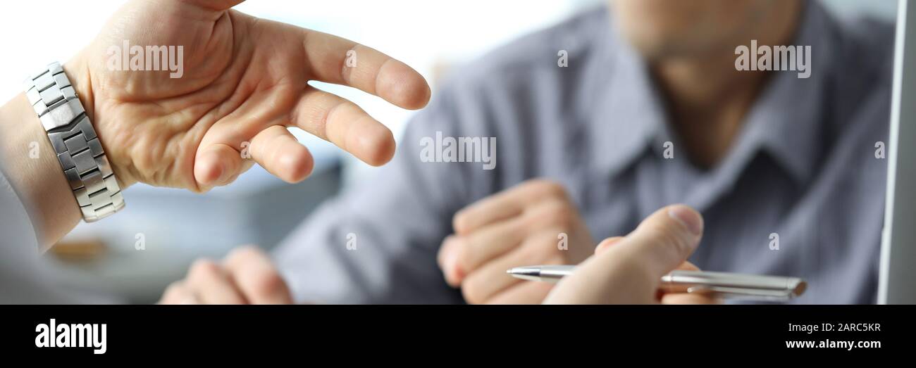 Explaining project details hi-res stock photography and images - Alamy