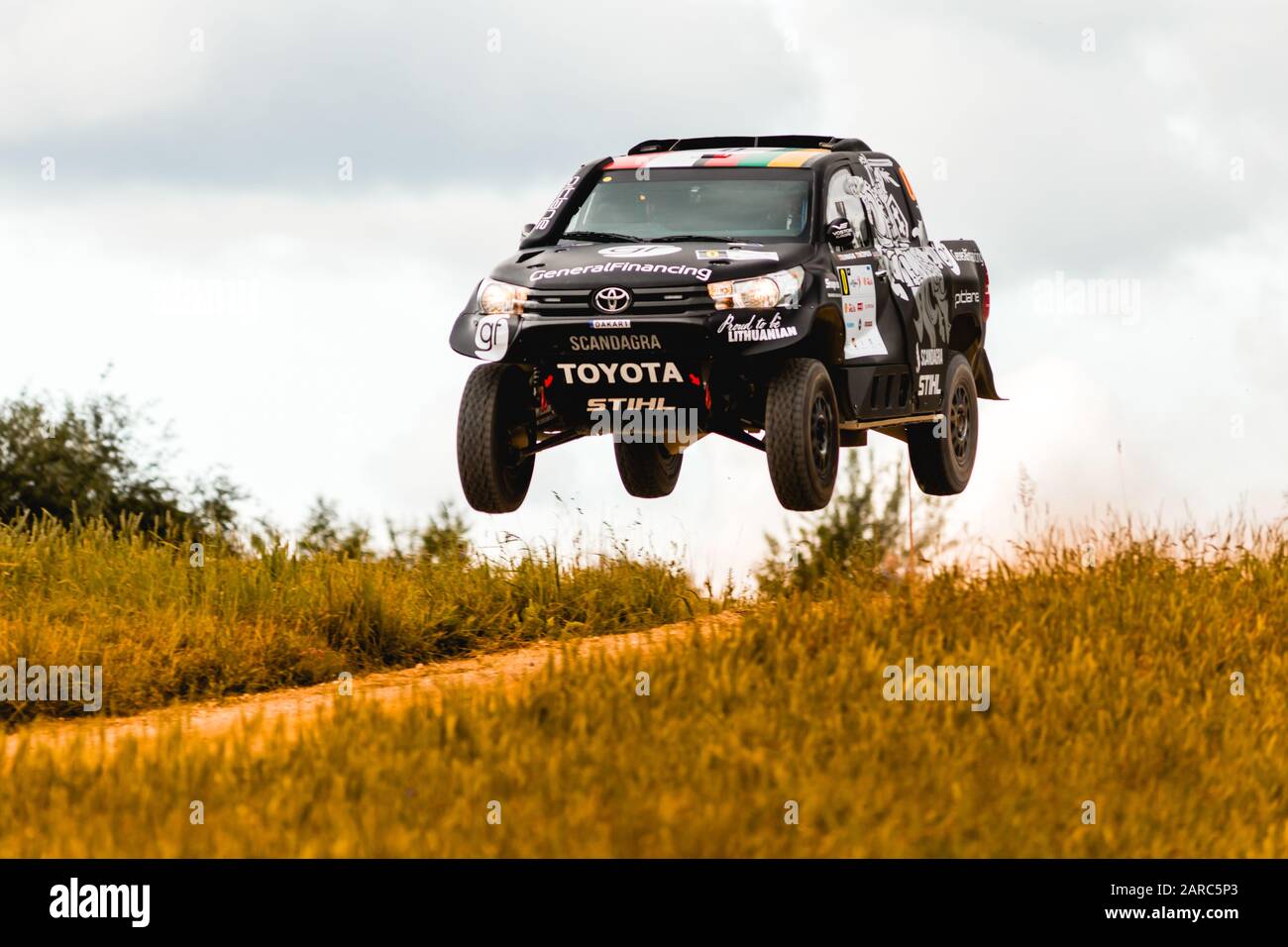 Rally car jump hi-res stock photography and images - Alamy