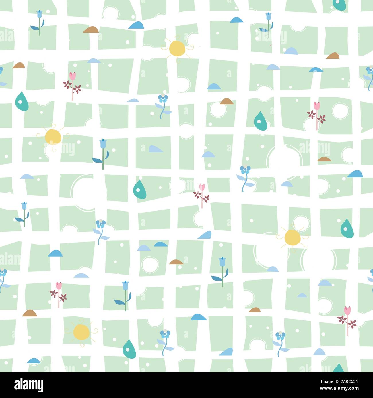 Simple Seamless Floral Pattern.For backgrounds, wallpapers, fabric ...