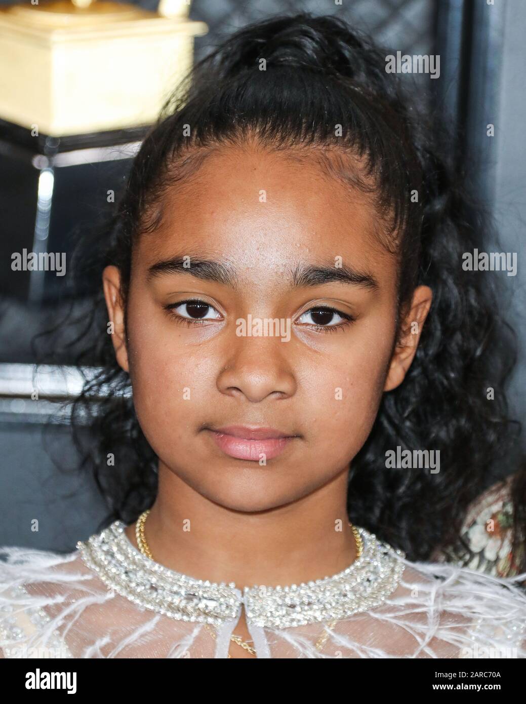 LOS ANGELES, CALIFORNIA, USA - JANUARY 26: Emani Asghedom arrives at ...