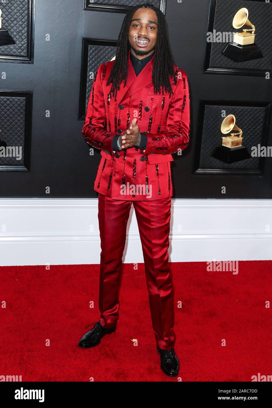 LOS ANGELES, CALIFORNIA, USA - JANUARY 26: Quavo arrives at the 62nd ...