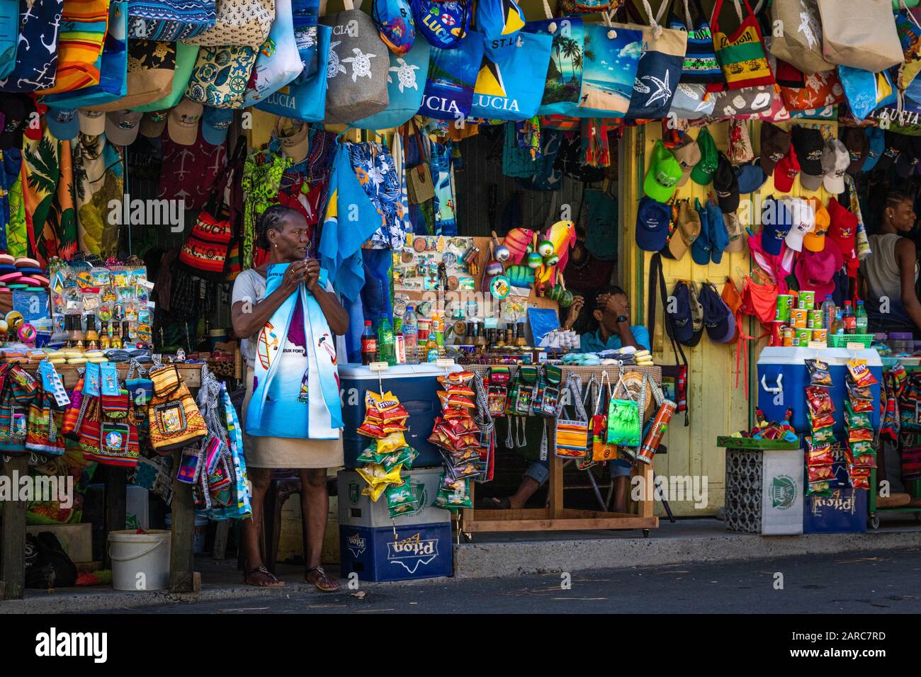 St lucia souvenir shop hi-res stock photography and images - Alamy
