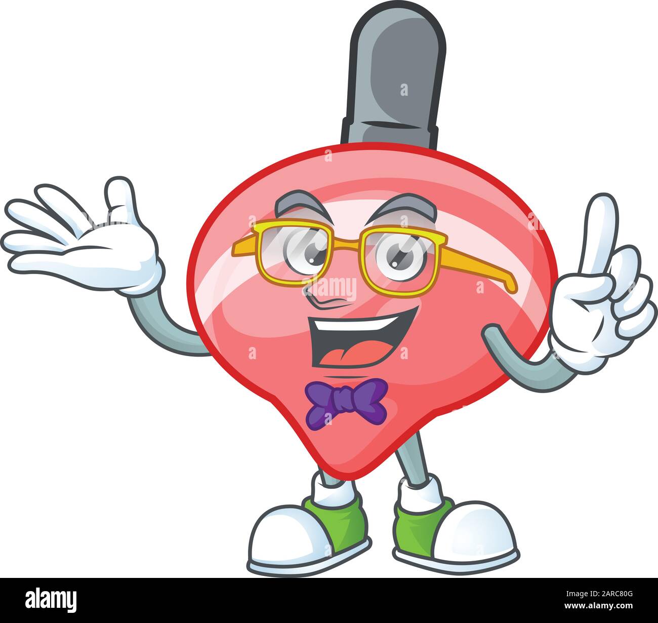 cartoon character of Geek chinese red tops toy design Stock Vector ...