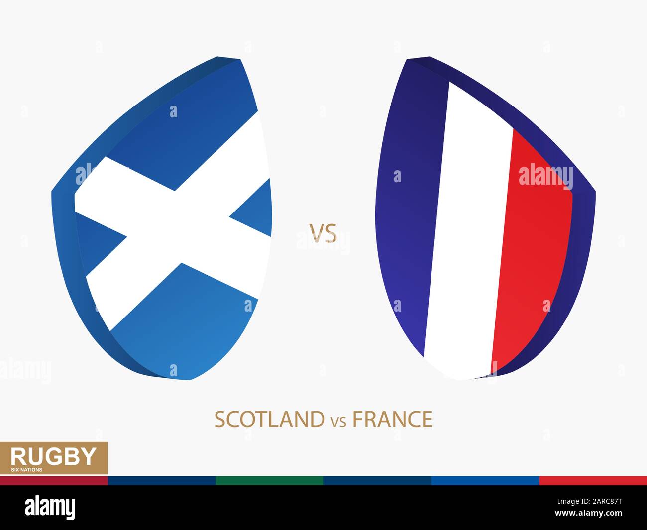 Scotland v france rugby Stock Vector Images - Alamy