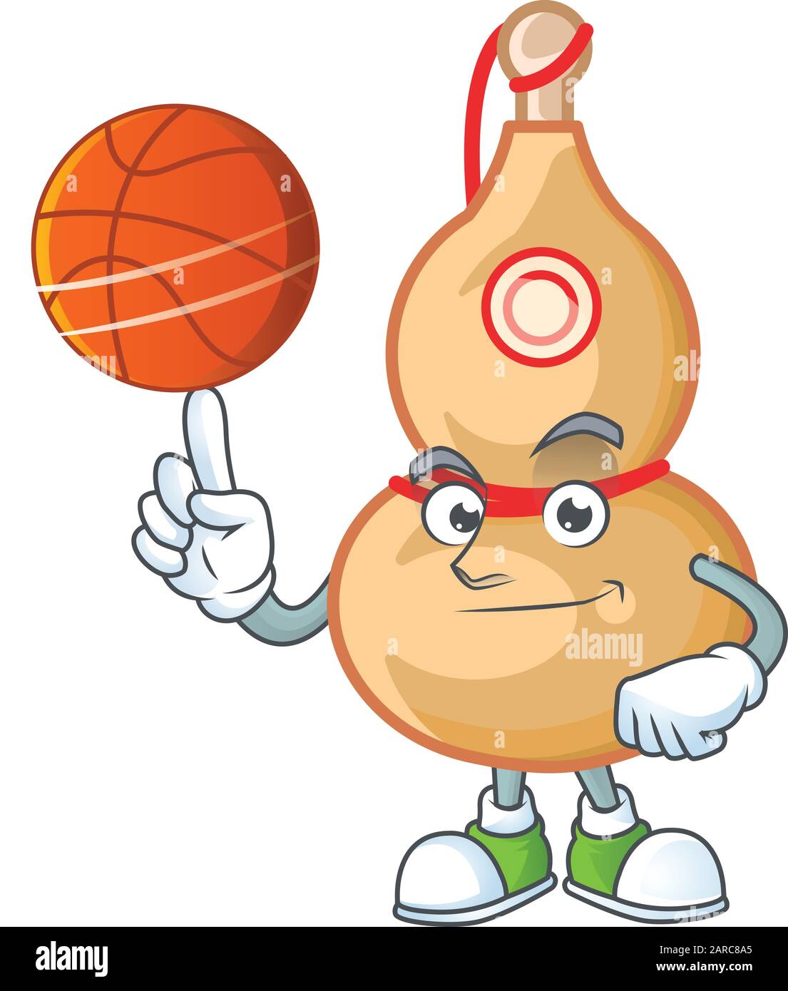 a Healthy chinese wine bottle cartoon character playing basketball ...