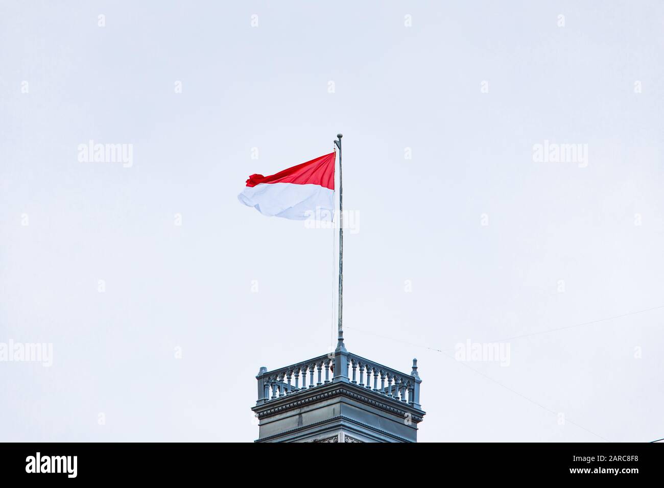 vienna flag at roof of the building Stock Photo - Alamy